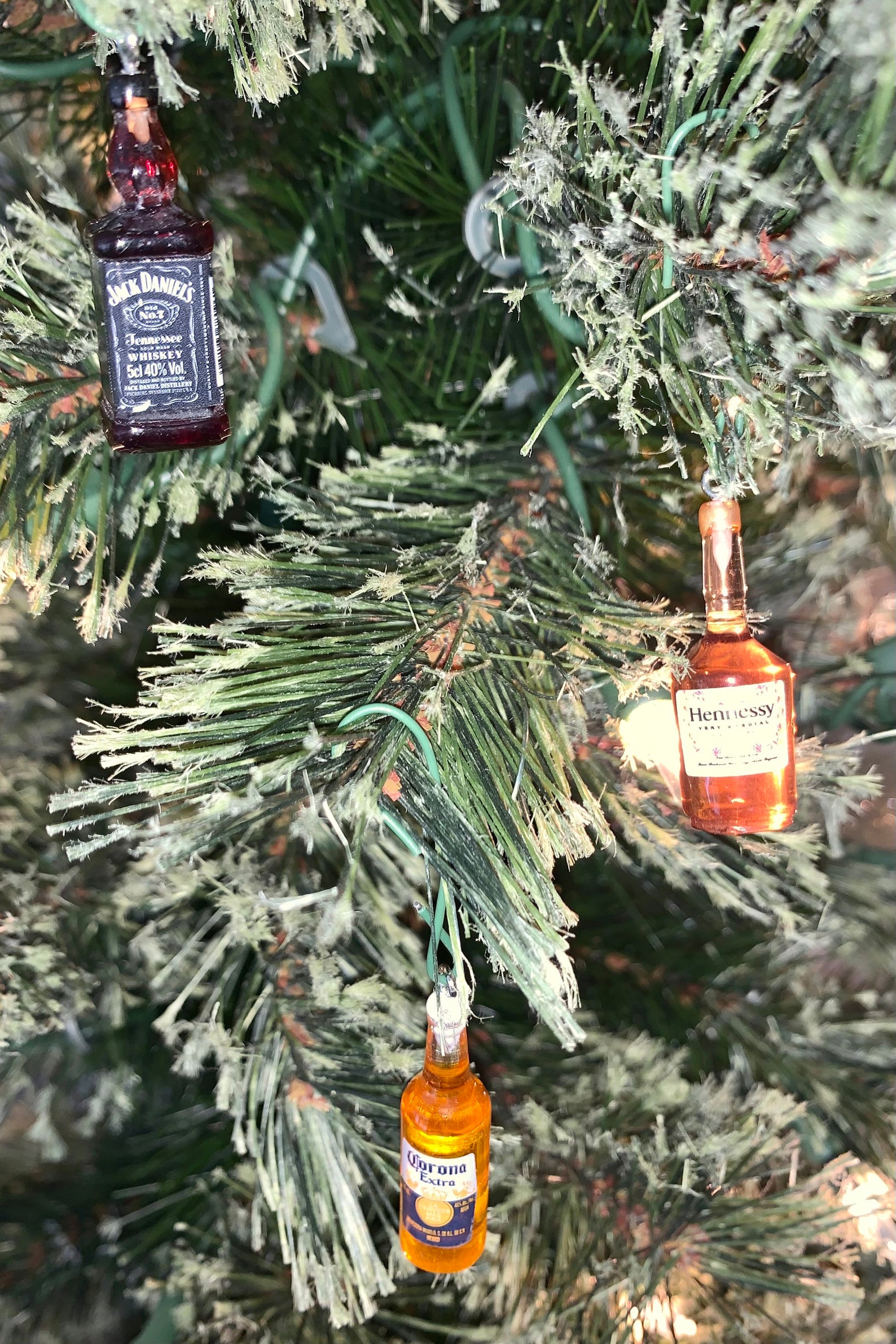 Mini Liquor Bottle Christmas Tree Hanging Ornament 20 Set - Etsy