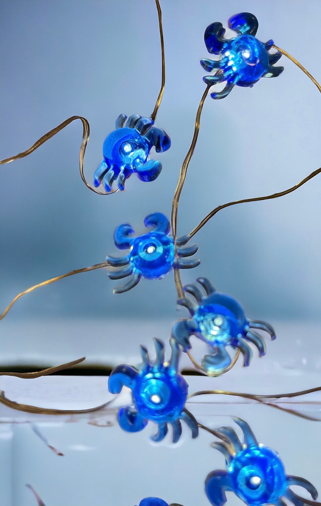 7 Ft Crab Beach Theme Fairy Lights Garland Crab Broil Party Decor LED ...