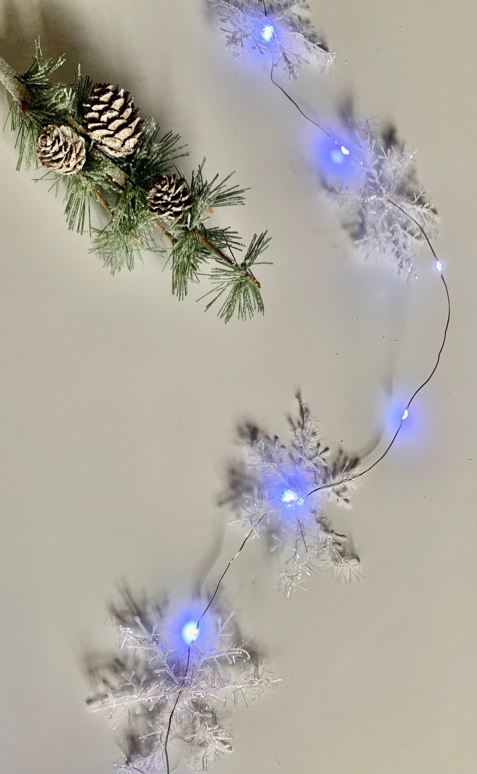 Snowflake Fairy Lights Snowflake Led Garland Lights 7 Foot - Etsy