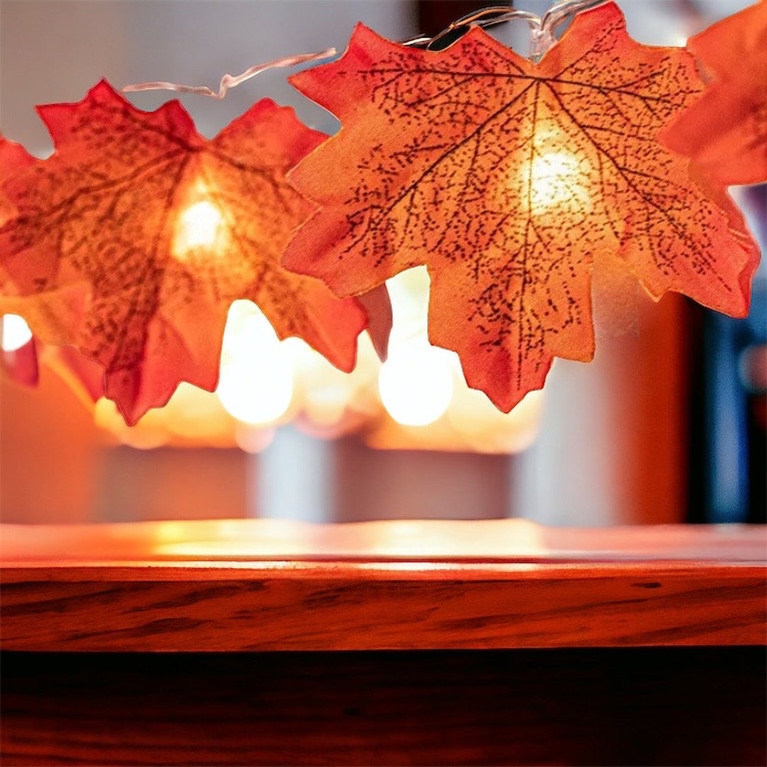 Set of 5 Autumn Garland Fall Garland 5 Set Fall Maple Leaf Garland ...