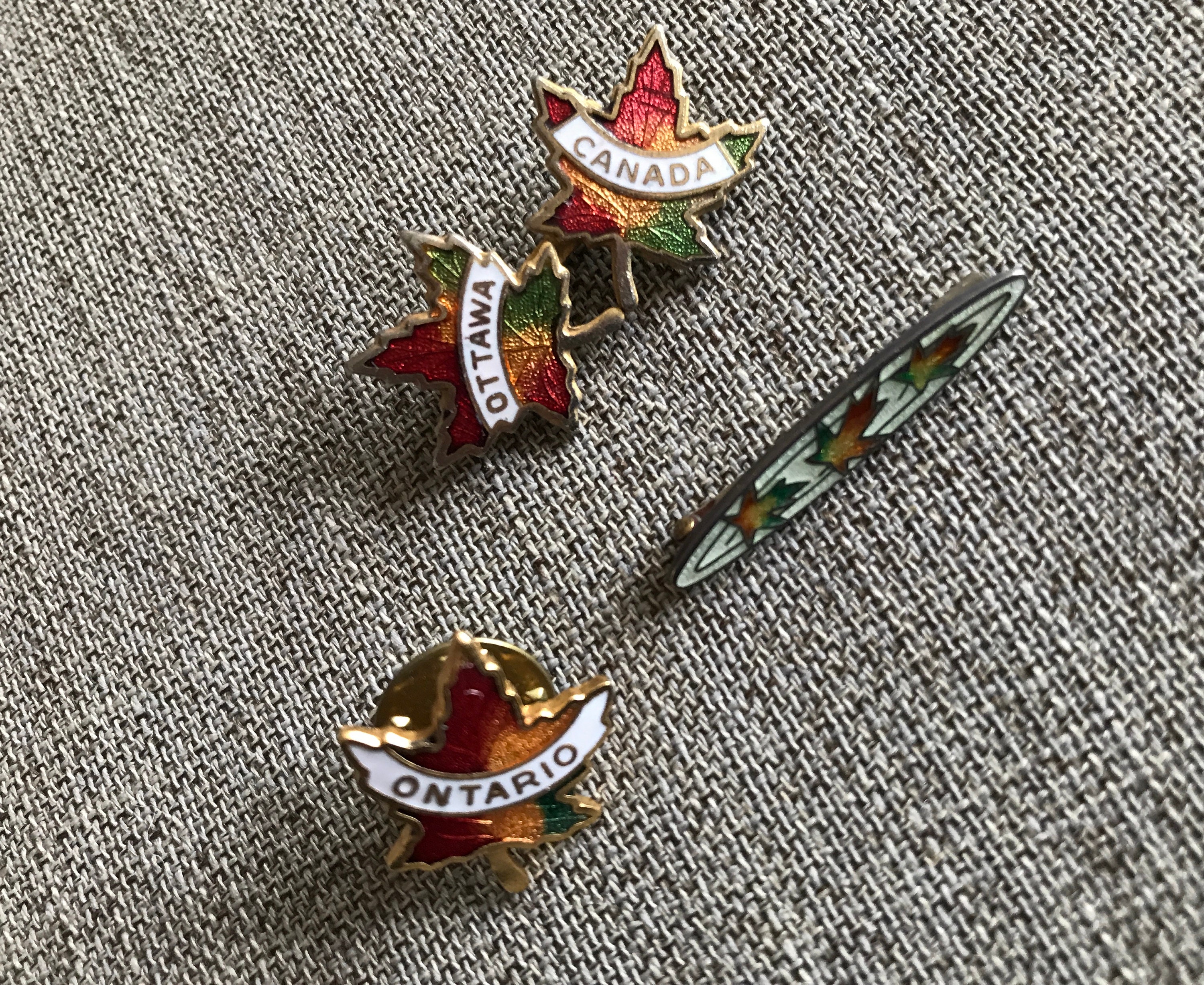 Canadian Maple Leaf Pins - Etsy