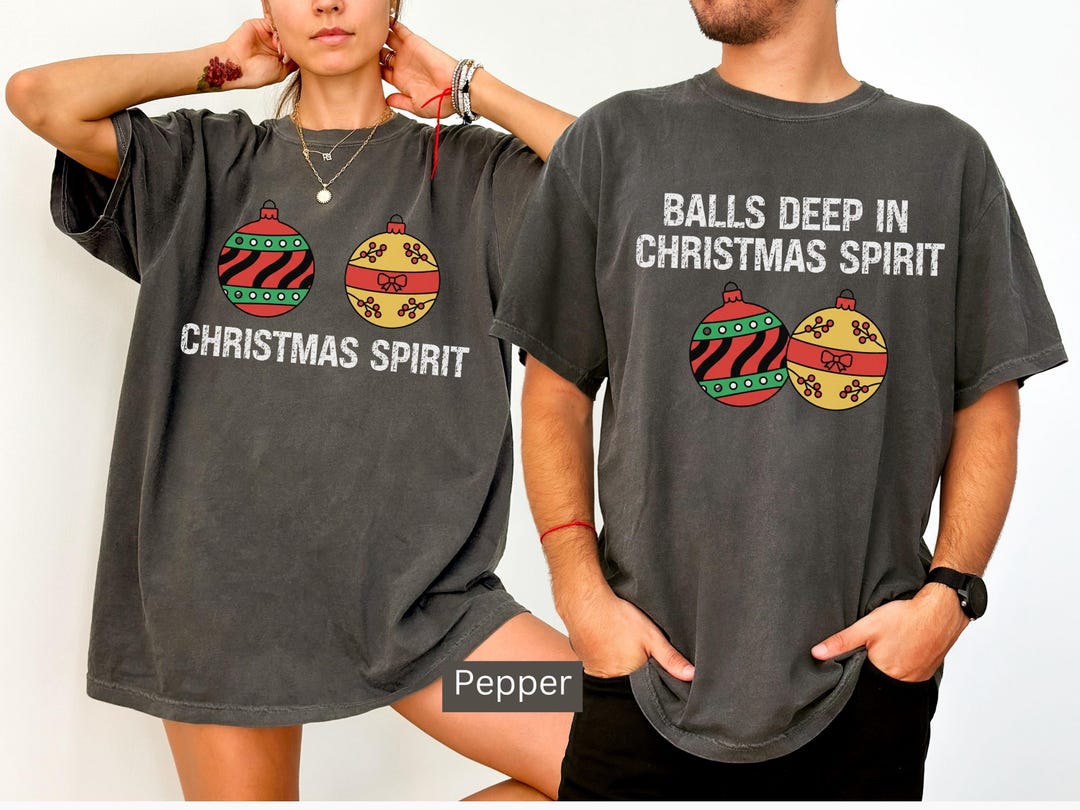 Funny Matching Couples Christmas Shirts, Comfort Colors Newlywed ...