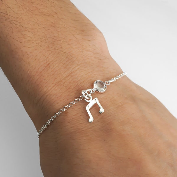 Music Note Bracelet - Etsy