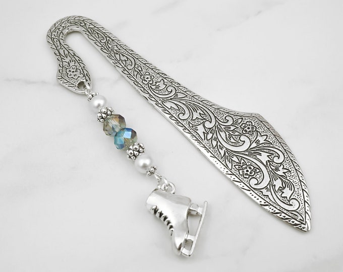 Ice Skate Bookmark Ice Skating Gifts Figure Skating Bookmark Tibetan ...