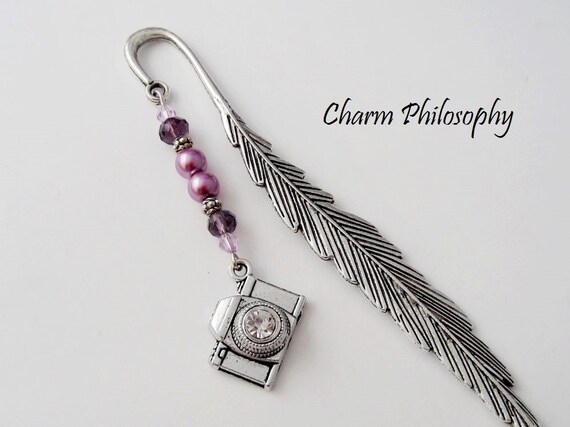 Camera Bookmark Photographer Gift Unique Bookmarks Media | Etsy