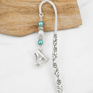 Ice Skate Bookmark: Beaded Metal Figure Skating Gifts - Etsy Canada