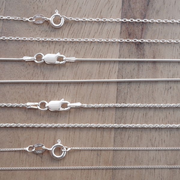 Sterling Silver Chains for Women - Etsy