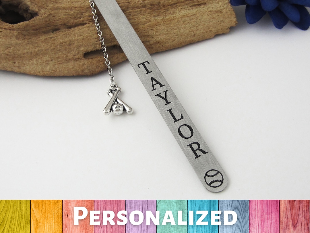 Custom Sports Bookmark Stainless Steel Laser Engraved Bookmark ...