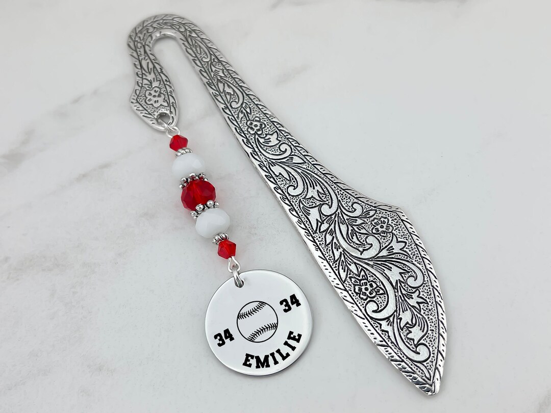 Softball Bookmark Personalized Softball Gifts for Softball Players or ...