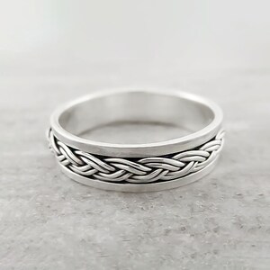 Silver Celtic Ring - Celtic Knot Spinner Ring - Spinning Ring - Thumb ...