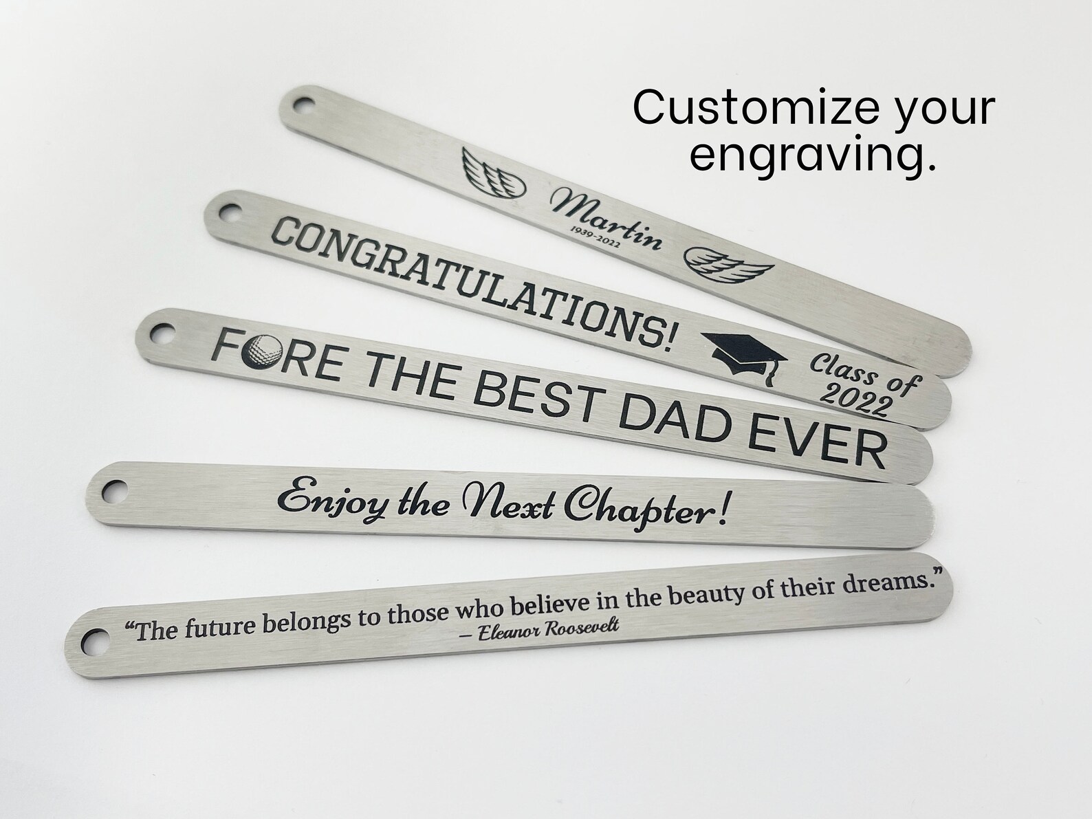 Custom Grandpa Bookmark Stainless Steel Laser Engraved - Etsy Canada