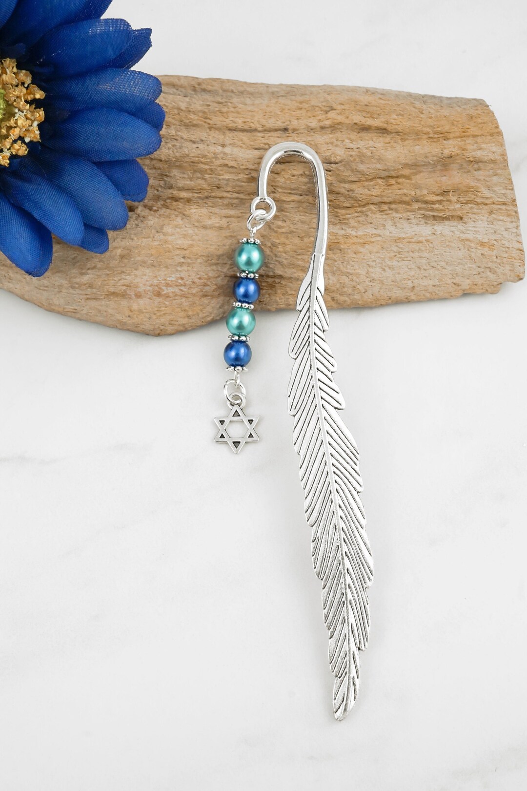 Star of David Bookmark 6 Pointed Star Bookmark Jewish Star Charm ...