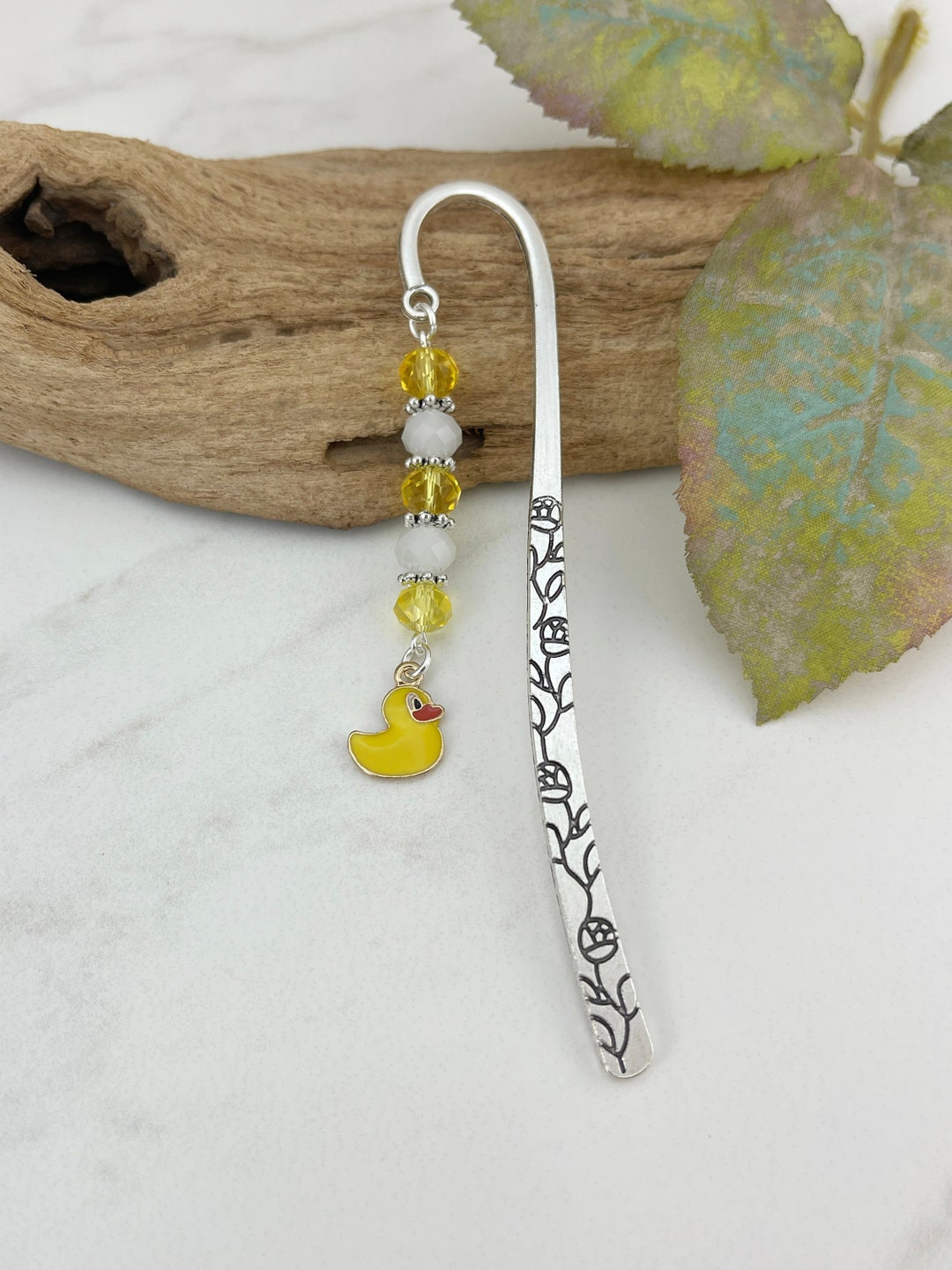 Yellow Rubber Ducky Bookmark Tibetan Silver Bookmark - Etsy
