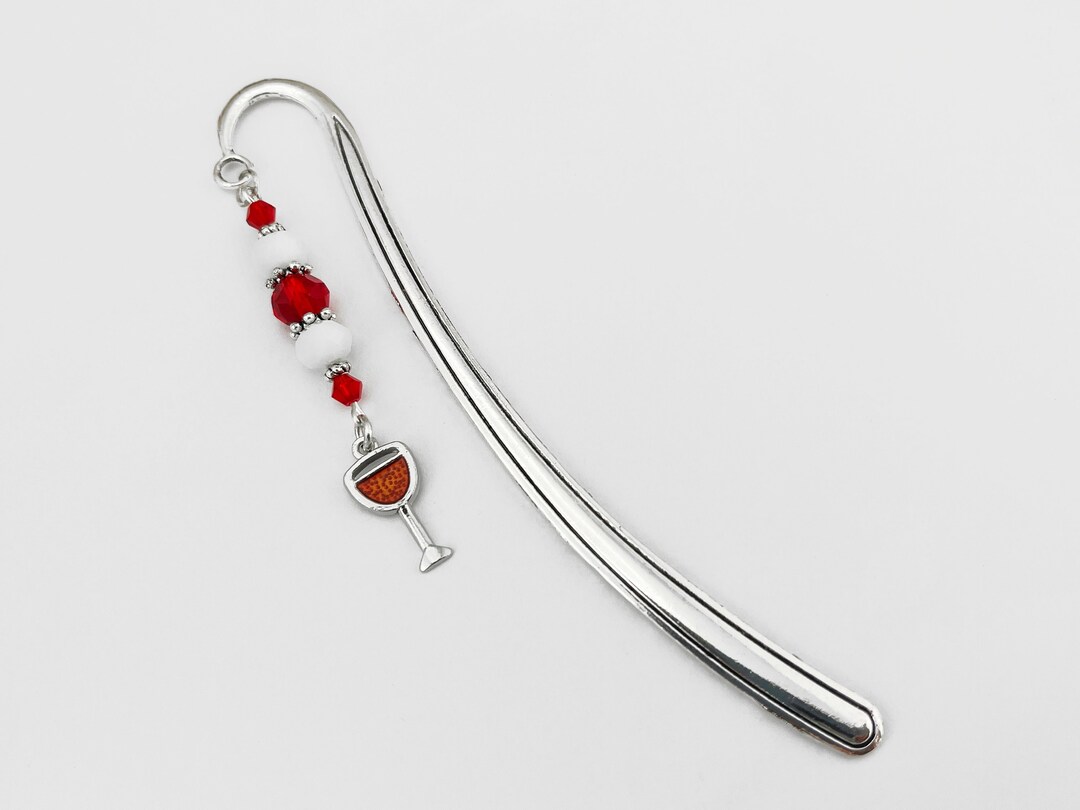 Glass of Red Wine Bookmark for Wine Drinkers Gifts Alcohol Charm ...
