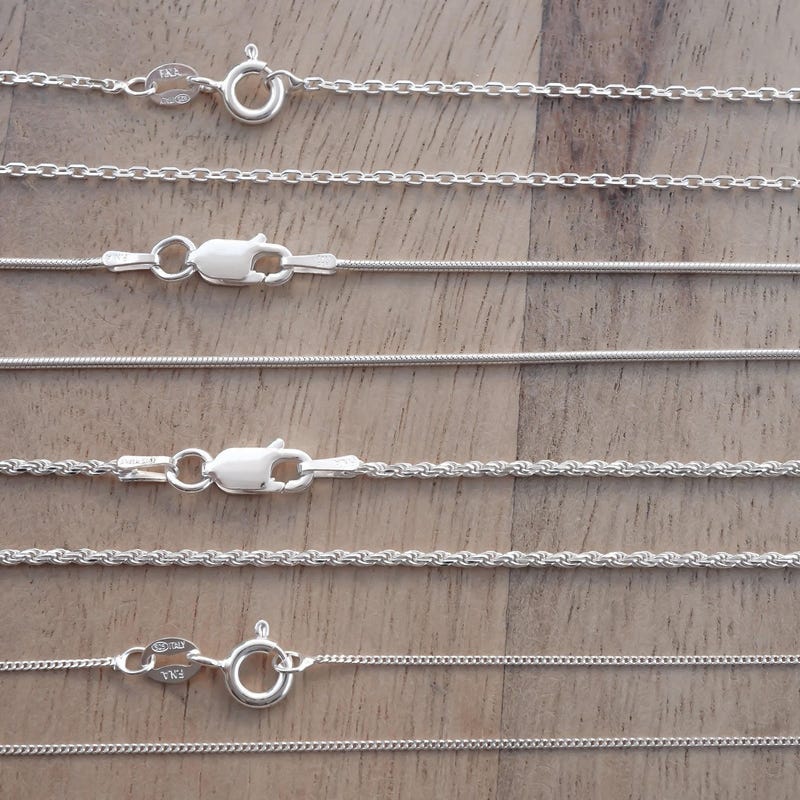 36 Silver Snake Chain - Etsy