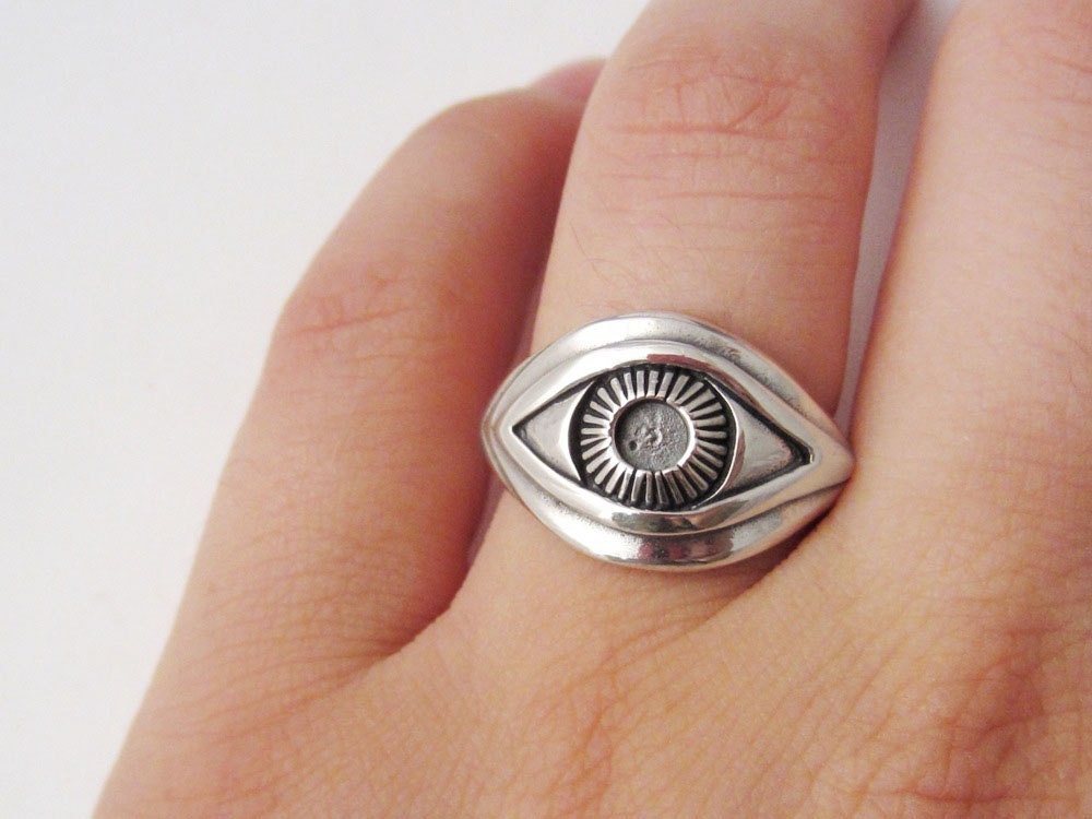Eye Ring 925 Sterling Silver Jewelry Silver Human Eye Ring | Etsy Canada