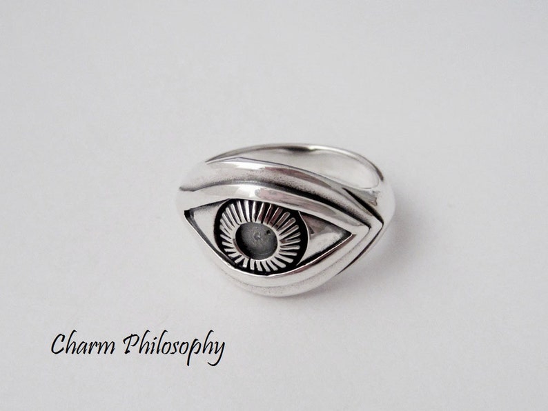 Eye Ring 925 Sterling Silver Jewelry Silver Human Eye Ring - Etsy