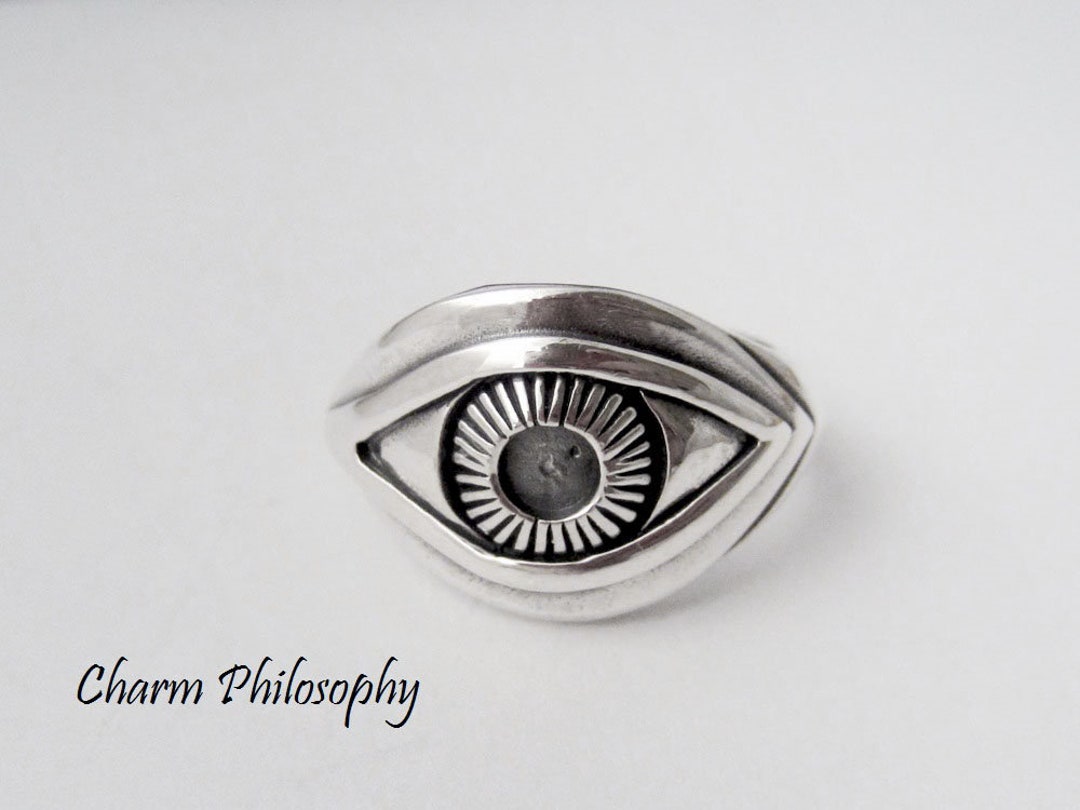 Eye Ring 925 Sterling Silver Jewelry Silver Human Eye Ring - Etsy