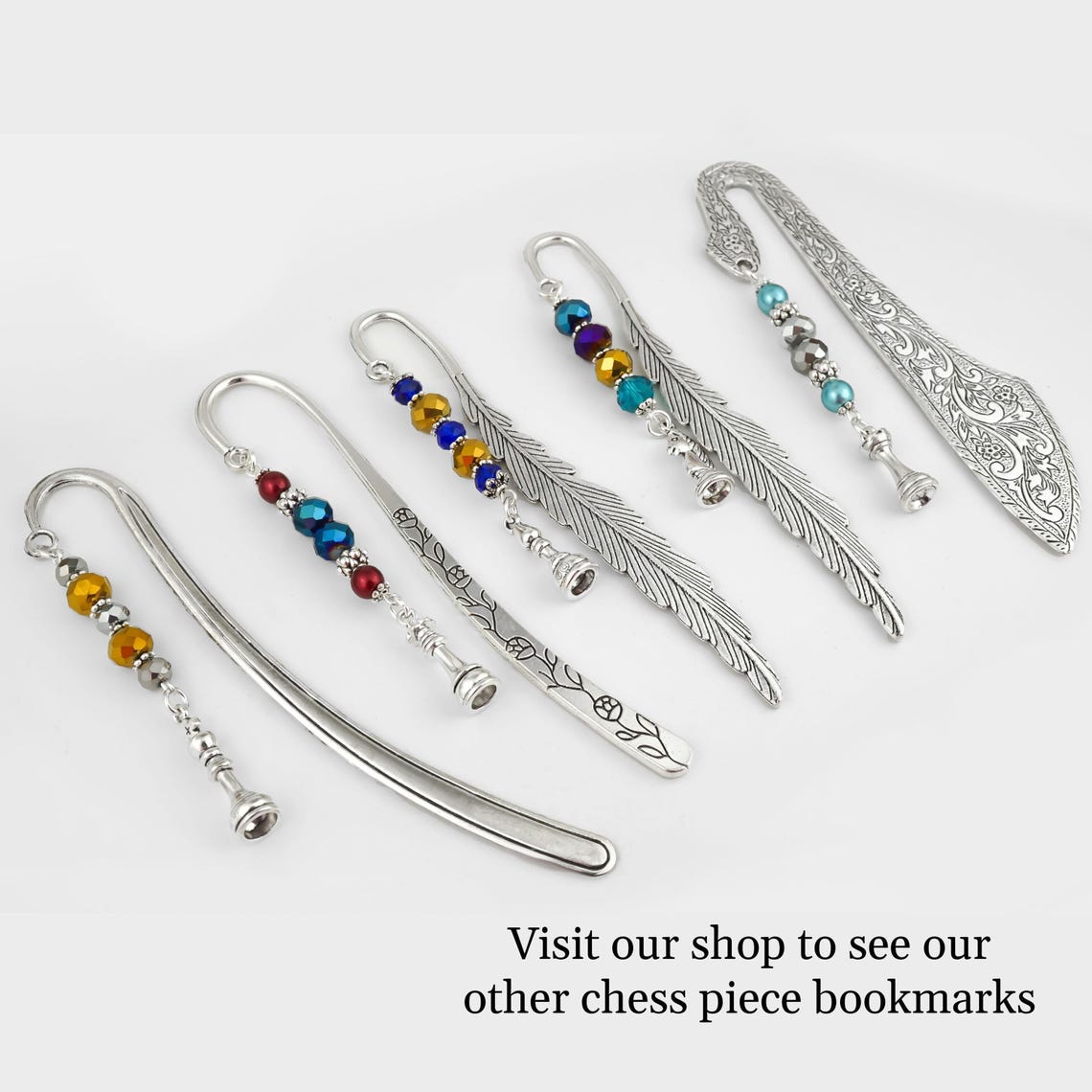 Knight Chess Piece Bookmark - Unique Tibetan Silver Bookmark - Unique ...