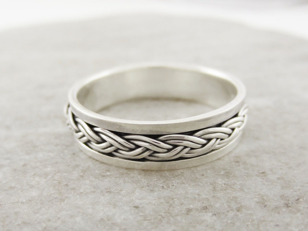 Silver Celtic Ring Celtic Knot Spinner Ring Spinning Ring Thumb Ring ...