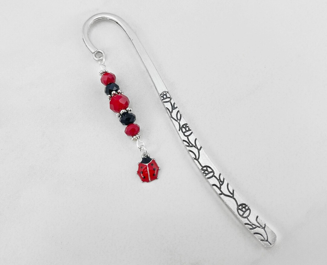 Red Ladybug Bookmark - Teacher Gifts for Teachers, Tibetan Silver ...