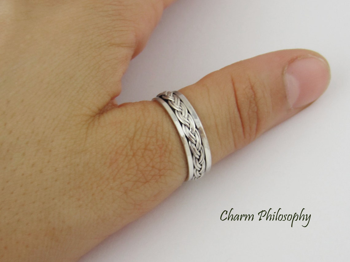 Silver Celtic Ring Celtic Knot Spinner Ring Spinning Ring | Etsy Canada