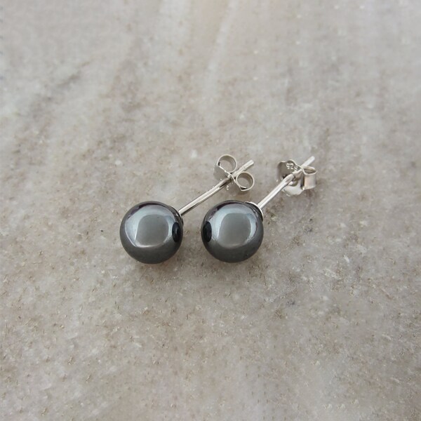 Hematite Earrings - Etsy