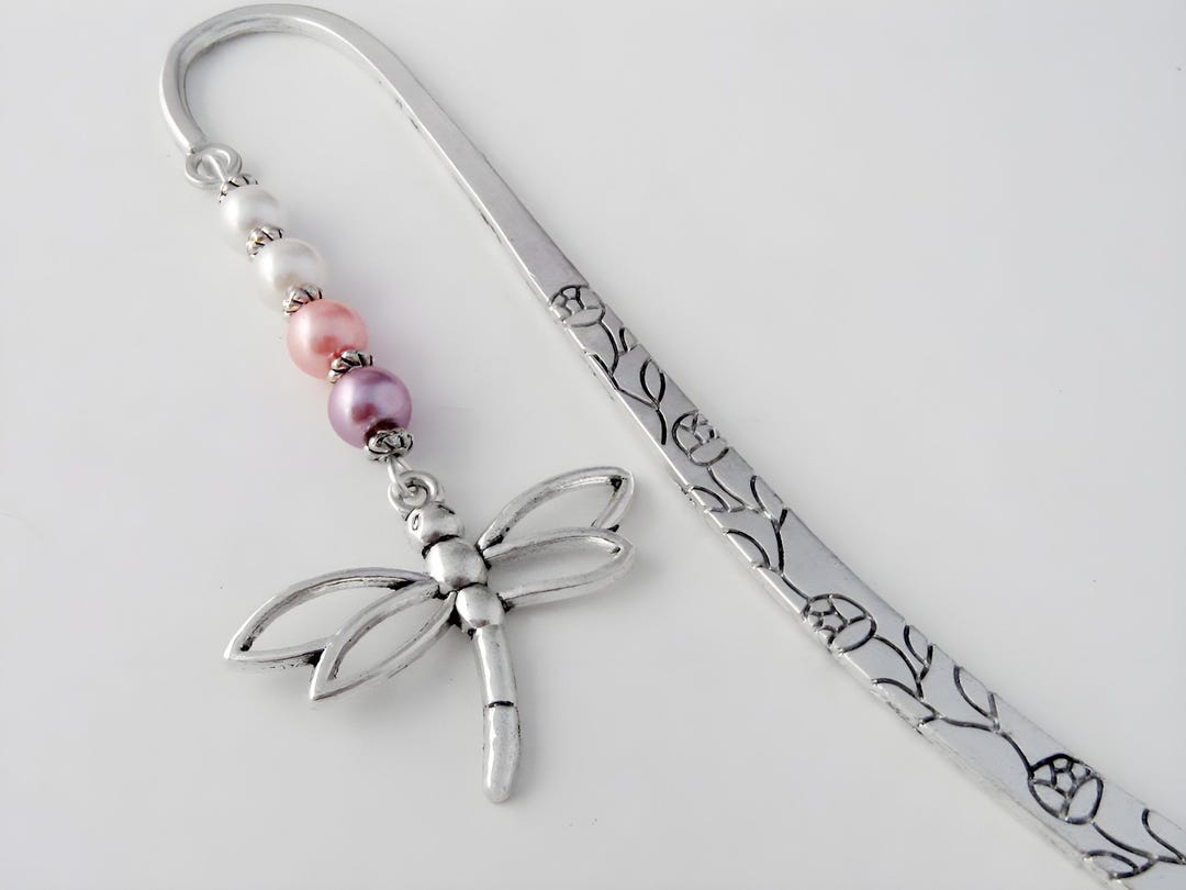 Dragonfly Bookmark - Insect Charm Bookmark - Unique Bookmarks - Teacher ...