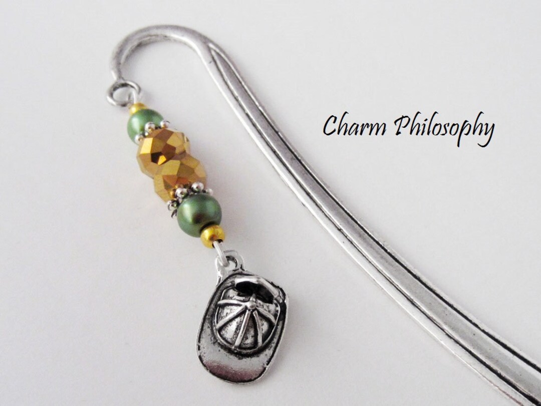 Firefighter's Hat Bookmark Tibetan Silver Bookmark Unique Bookmarks ...
