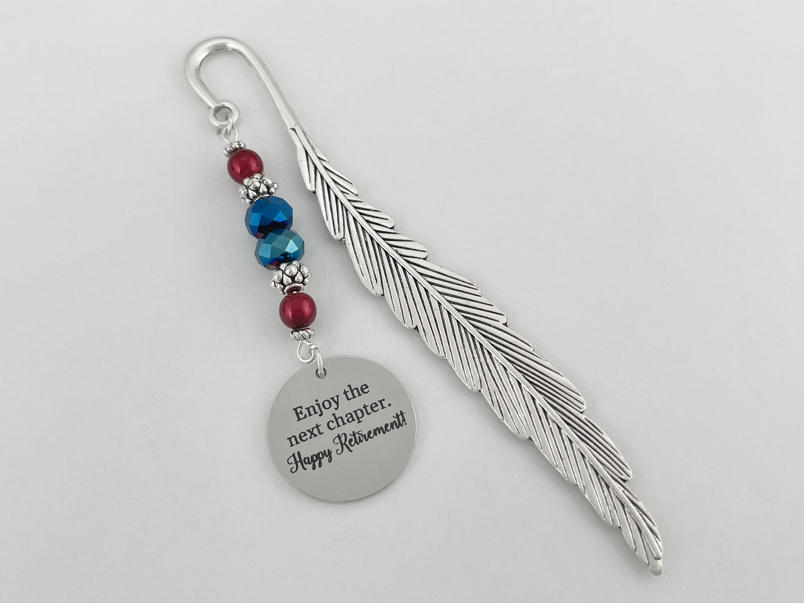 Custom Retirement Bookmark Tibetan Silver Bookmark Unique - Etsy