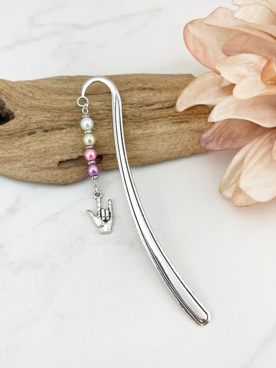 Sign Language Bookmark Tibetan Silver Bookmark Unique - Etsy