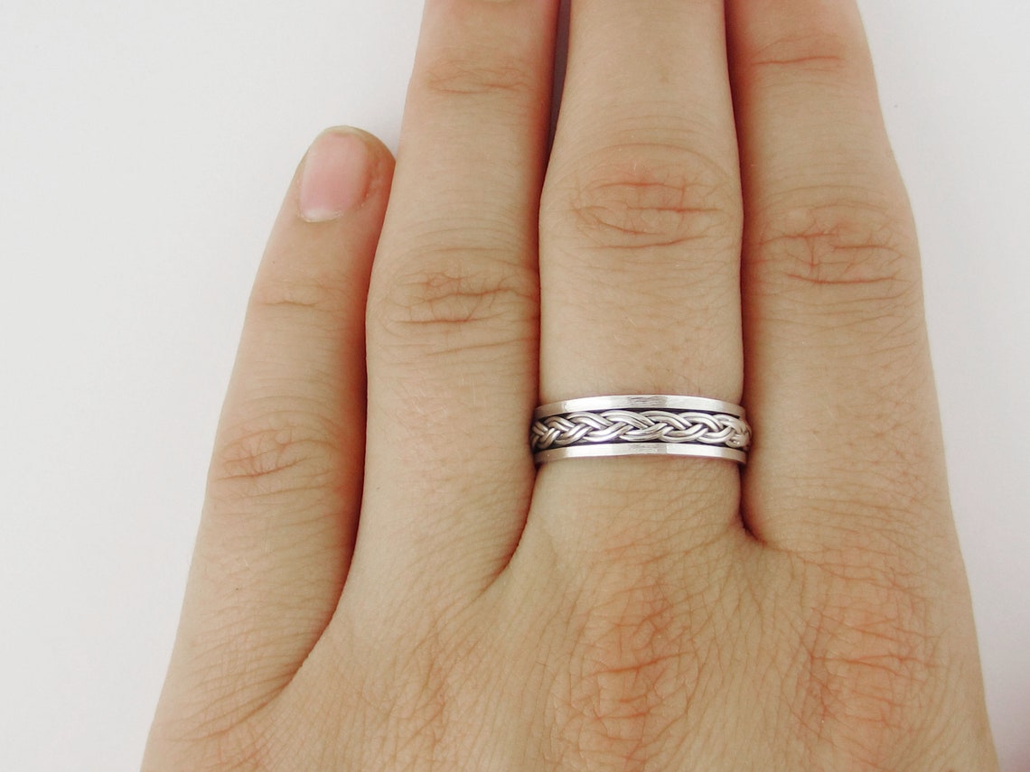 Silver Celtic Ring Celtic Knot Spinner Ring Spinning Ring | Etsy Canada