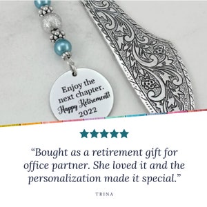 Custom Retirement Bookmark Tibetan Silver Bookmark Unique Bookmarks ...