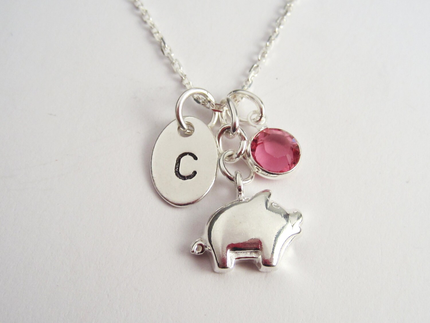 Pig Charm Necklace Kids Jewelry Piglet Necklace for Girls - Etsy Canada