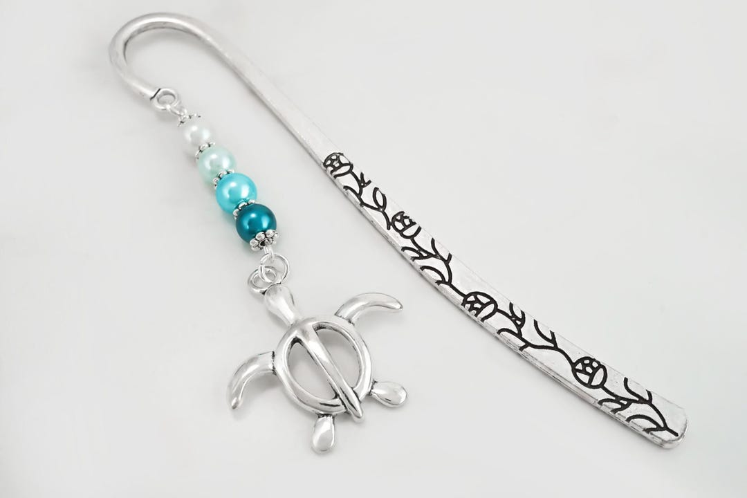 Hawaiian Sea Turtle Bookmark for Teacher Gifts Unique Tibetan Silver ...