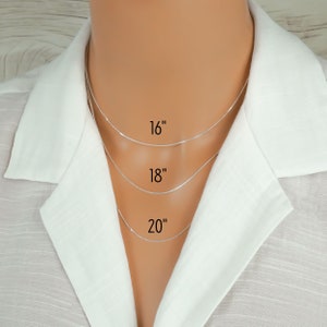 Thin Sterling Silver Chain, Silver Curb Chain, 0.8mm Chain, Fine Silver ...