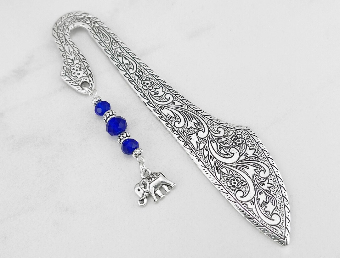 Indian Elephant Bookmark - Tibetan Silver Bookmark - Unique Bookmarks ...