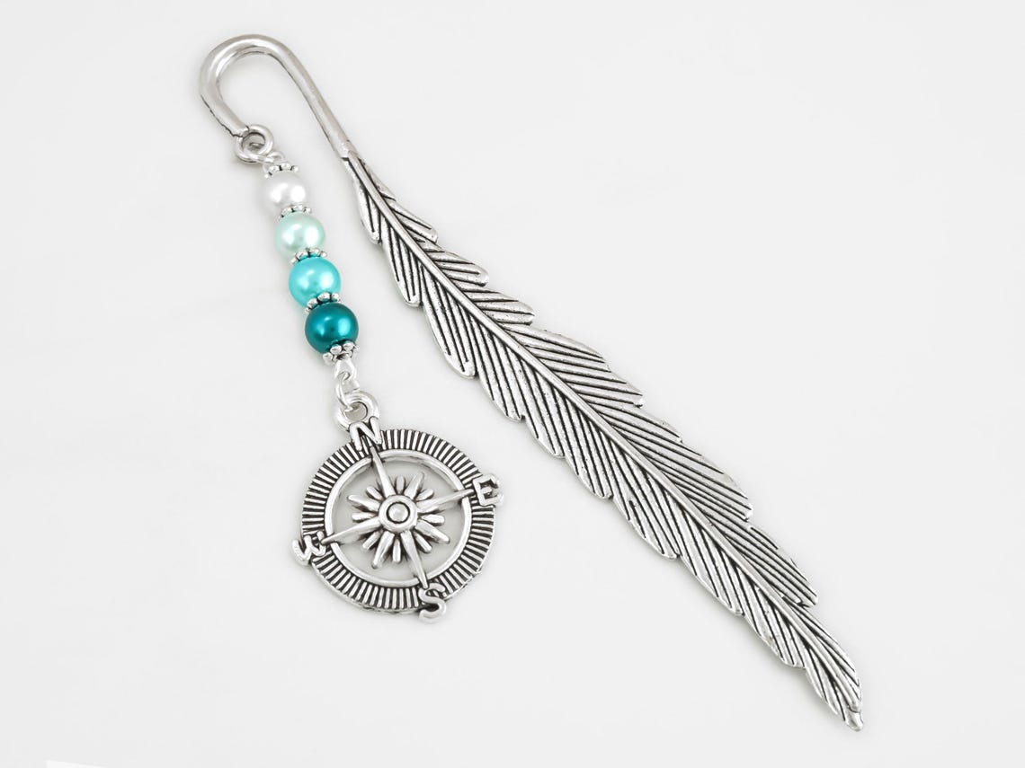 Compass Bookmark - Navigation Charm Book Marker - Unique Bookmarks ...