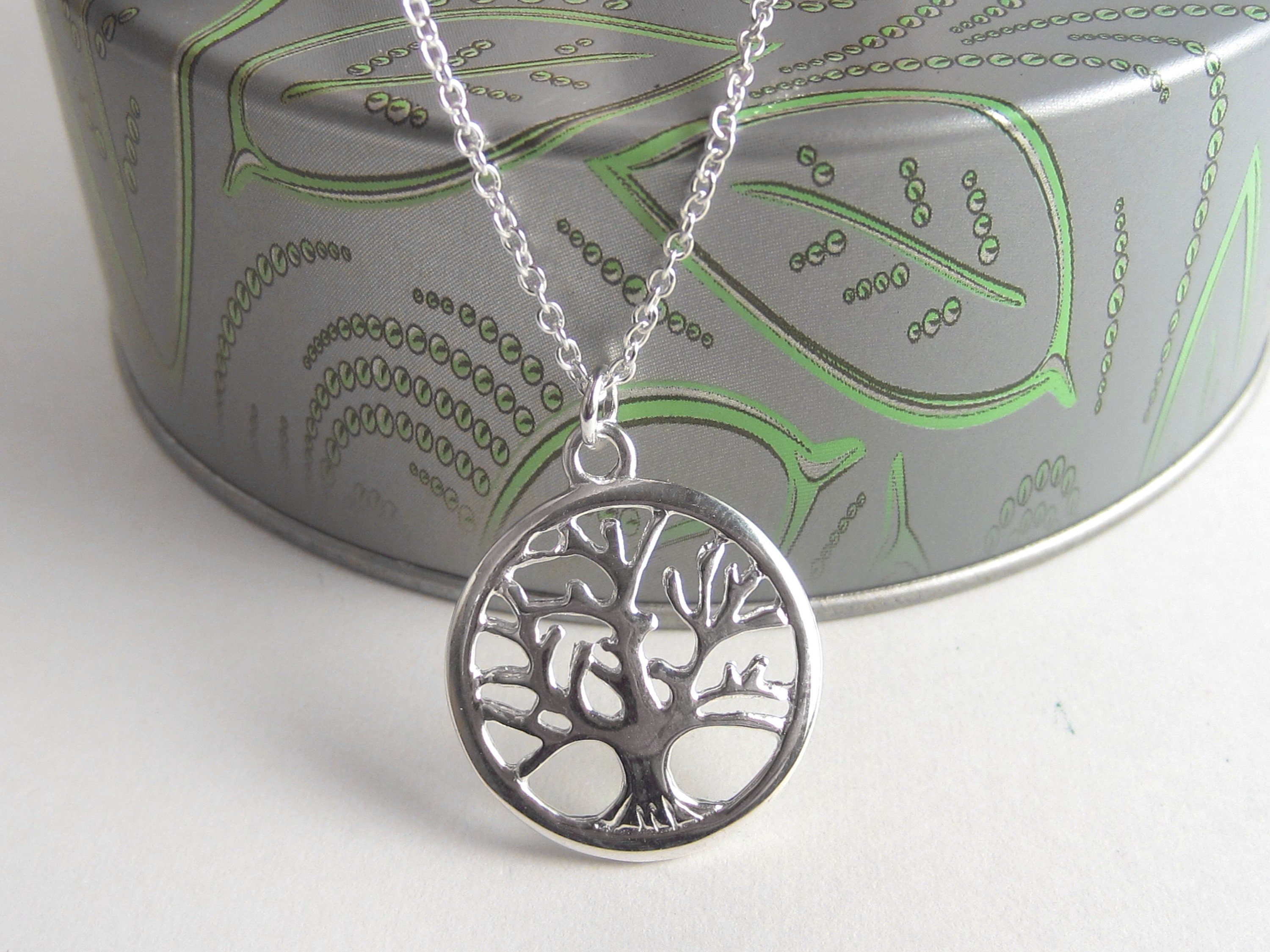 925 Sterling Silver Tree Necklace Tree of Life Pendant | Etsy