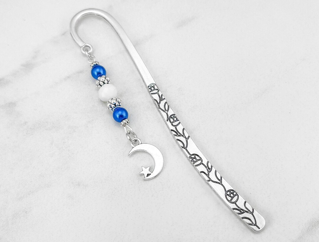 Crescent Moon and Star Bookmark - Sailor Moon Inspired Bookmark - Moon ...