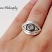 Eye Ring 925 Sterling Silver Jewelry Silver Human Eye Ring - Etsy