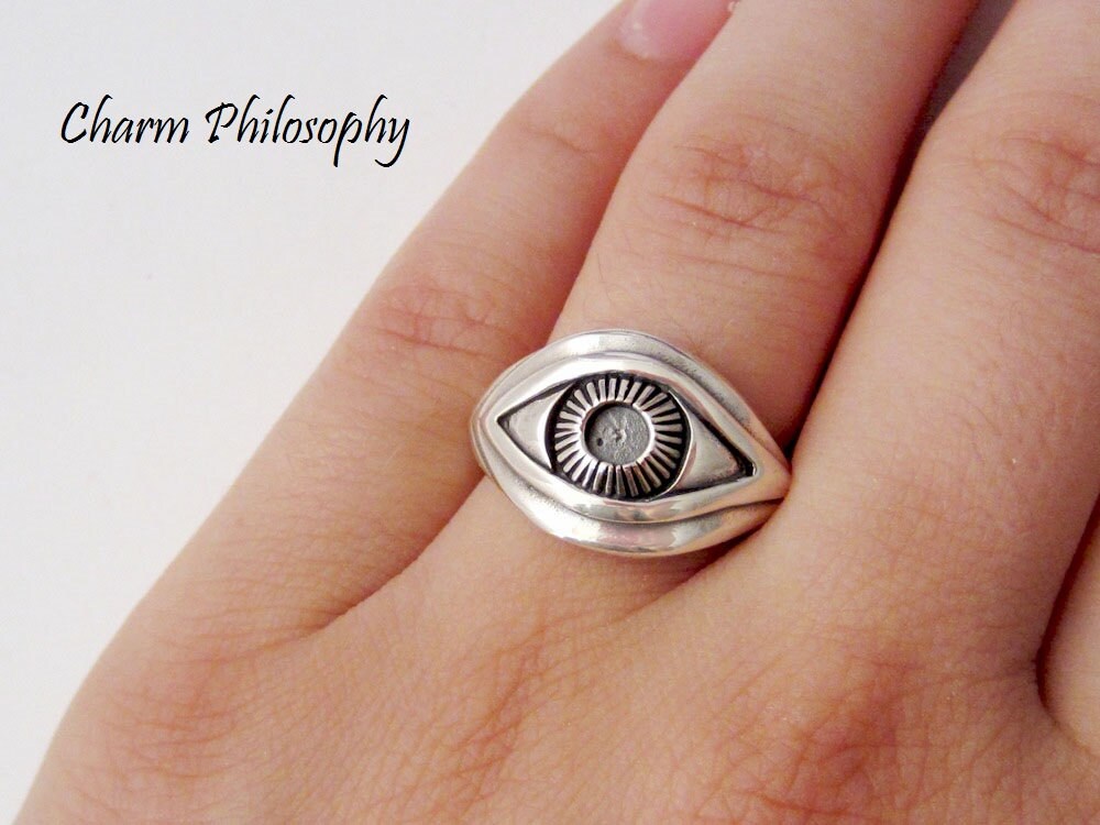 Eye Ring 925 Sterling Silver Jewelry Silver Human Eye Ring - Etsy Canada