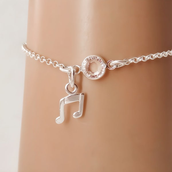 Music Note Bracelet - Etsy