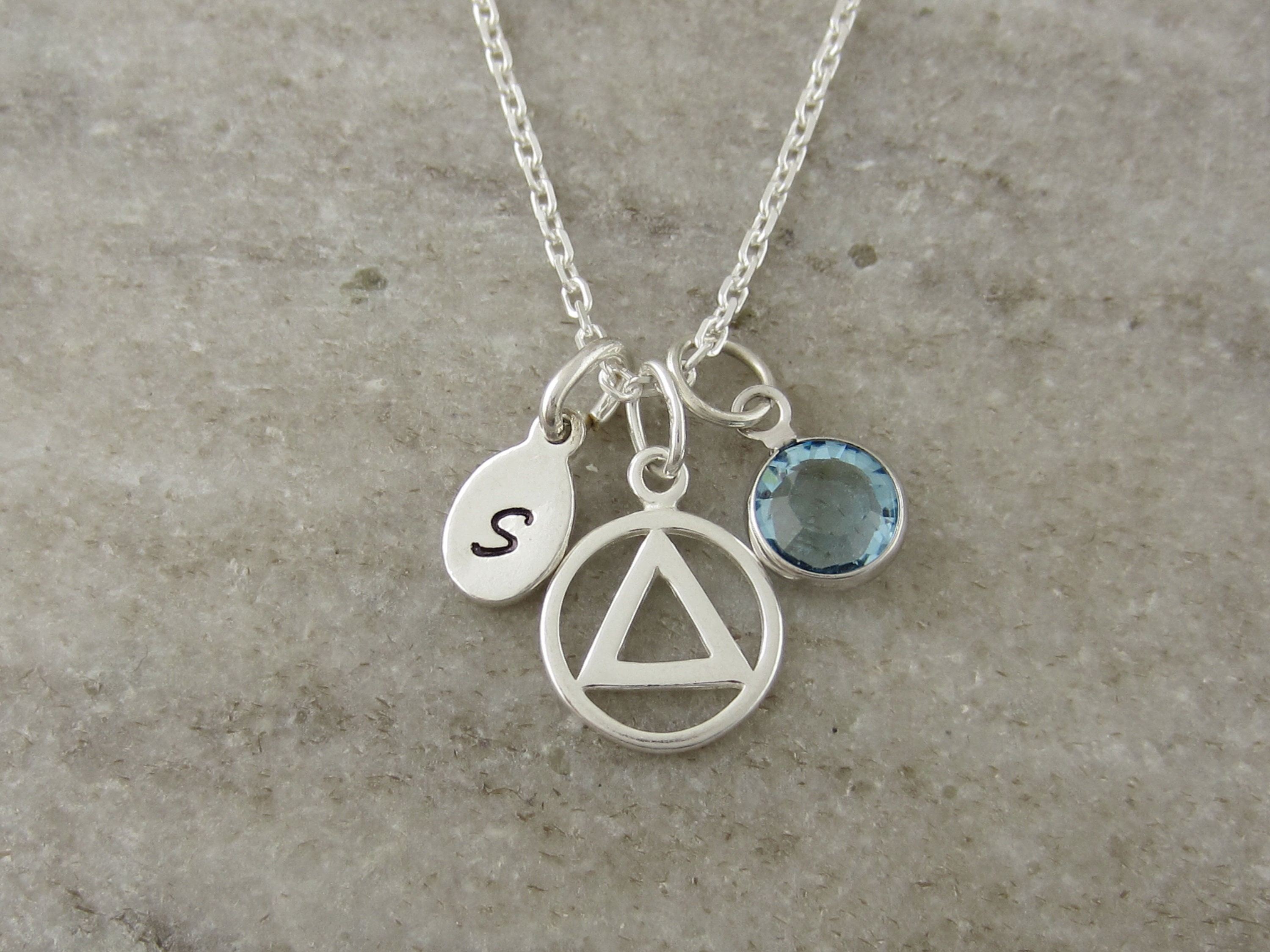 Small AA Symbol Necklace Sobriety Gifts Alcoholics - Etsy Canada