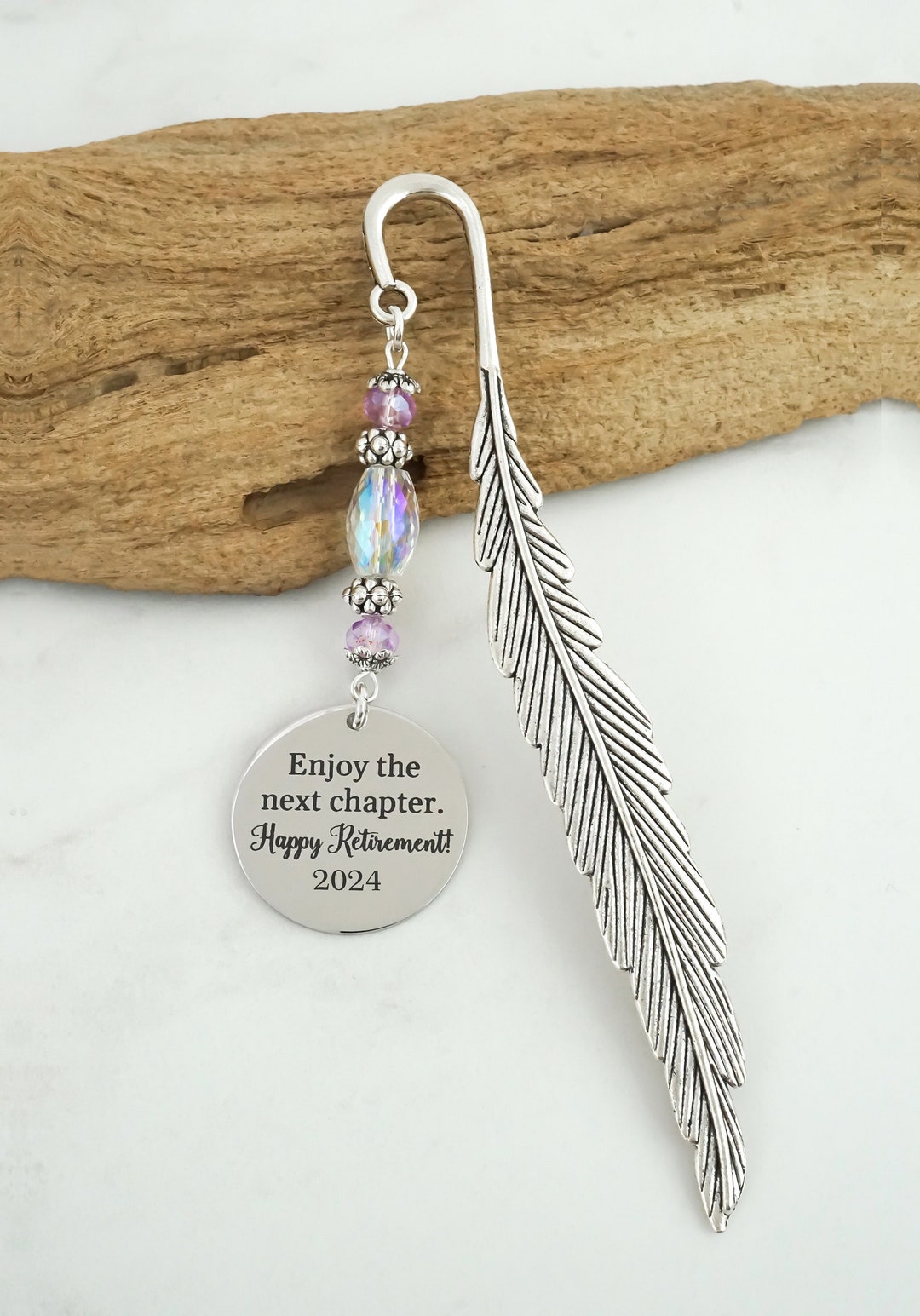 Custom Retirement Bookmark Laser Engraved Bookmark Unique Bookmarks ...