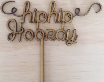 Hooray Cake Topper / Graduation Cake Topper / Preschool Graduation ...