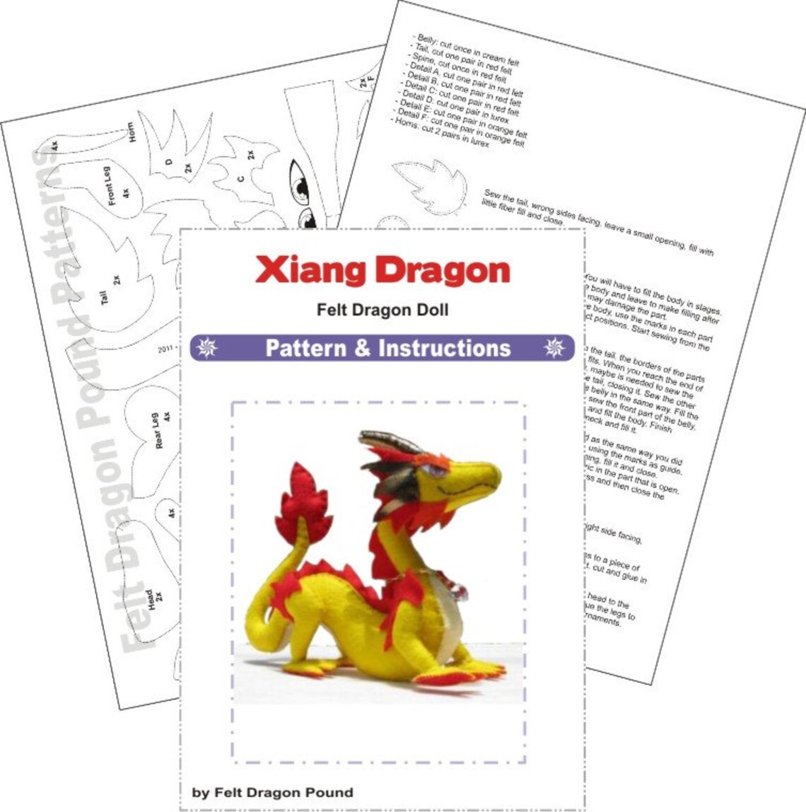 Xiang Dragon Pattern - Etsy