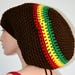 All Year Round Unisex Mega Tam, Women's Crafted Rasta Tam, Men's Brown ...