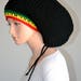 Large/ XL/ Mega Black Rasta Tam - Etsy