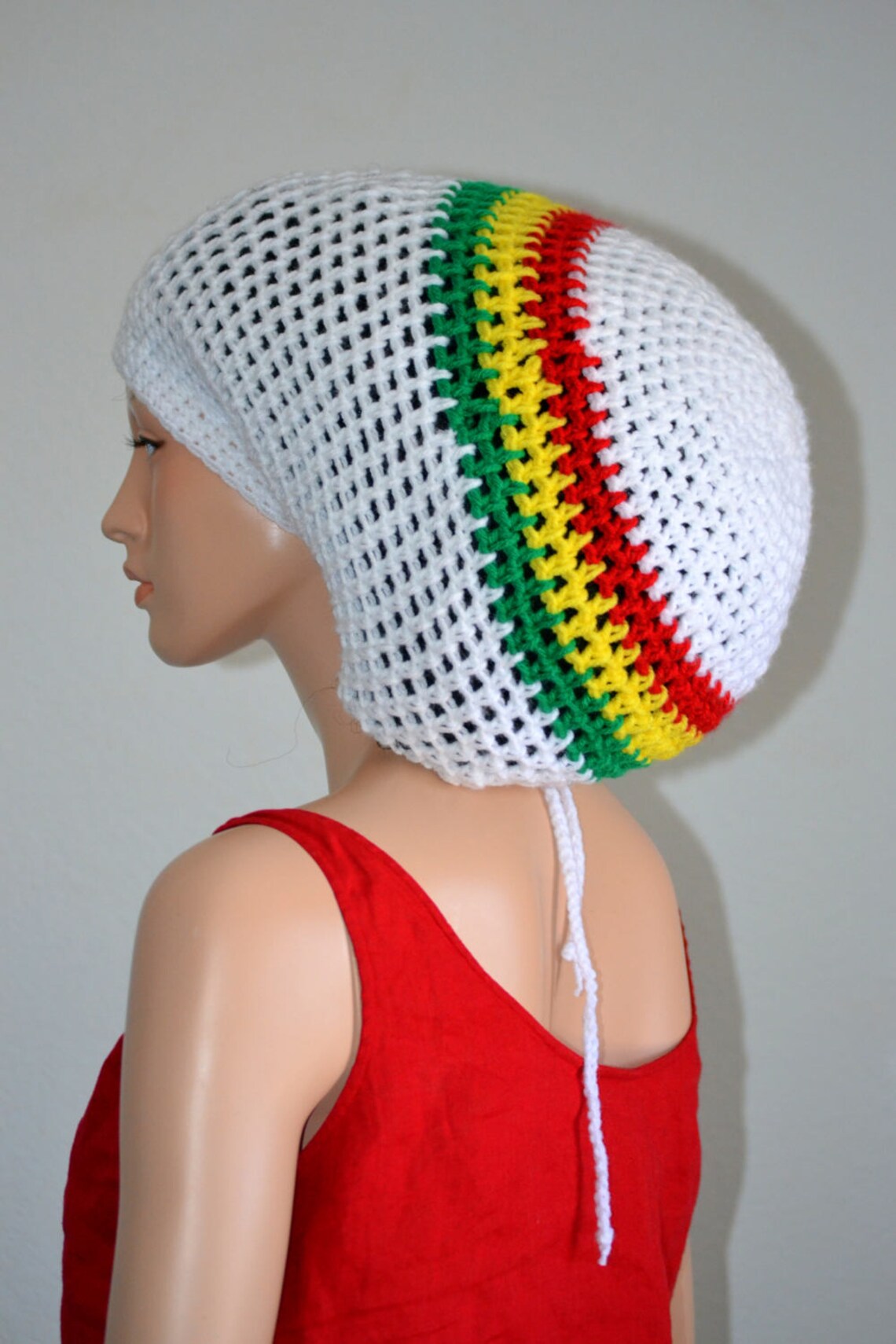 White Rasta Tam/ Crochet Dreadlocks Tam/ Unisex Dread Tam/ - Etsy